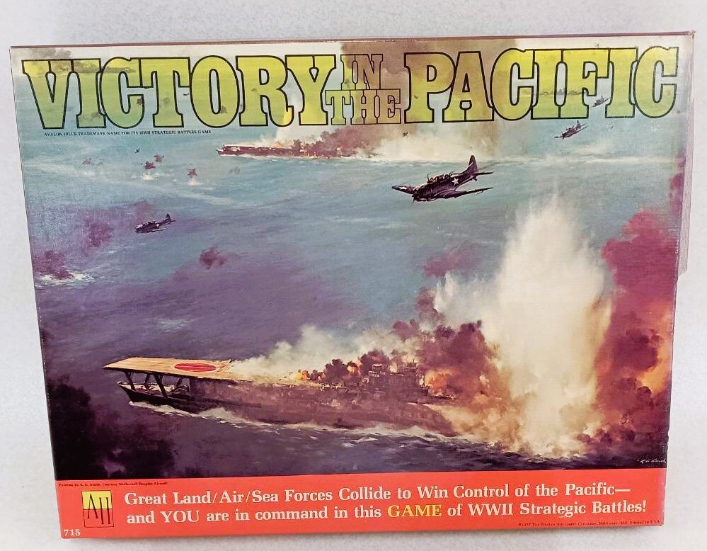 【傷や汚れあり】Y★ 希少 VICTORY IN THE PACIFIC 太平洋の覇者 日本語解説書付き ホビージャパン ボードゲーム 当時物 ...