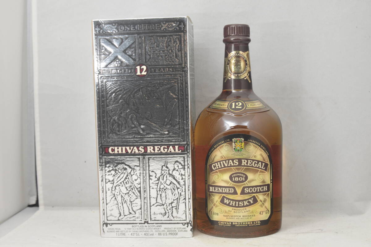 【未使用】Chivas Regal Blended Scotch Whiskey 12 Years Old 1000ml 43% シーバス リーガル スコッチ ウイスキー 12年 43度 ★ ...
