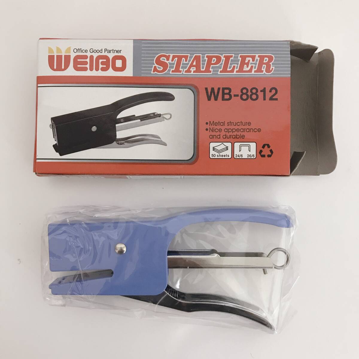 niceday ナイスデイ stapler 大型ホッチキス 100枚綴じ 事務用品 資料綴じの落札情報詳細 - Yahoo!オークション落札 ...