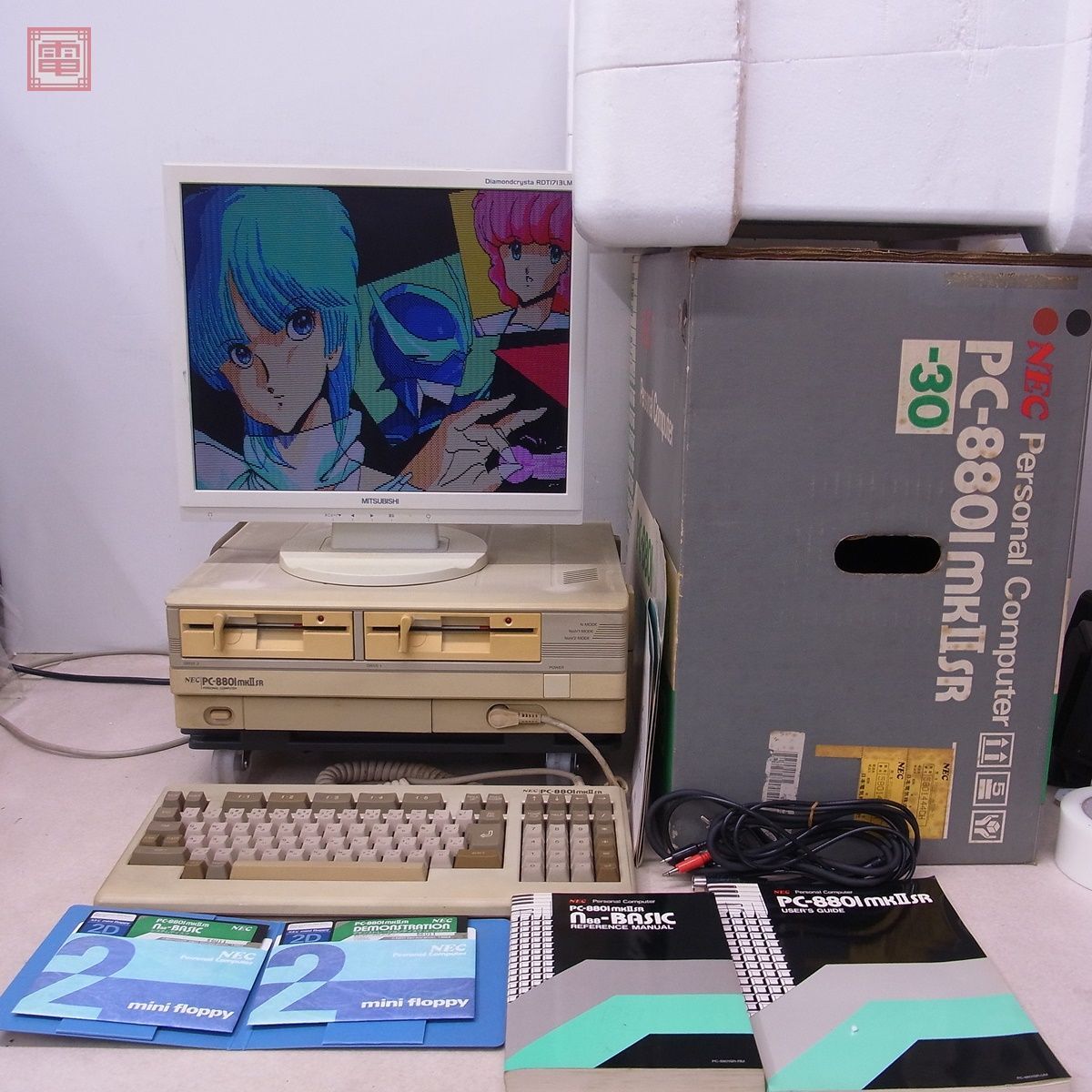 【傷や汚れあり】動作確認済 NEC PC-8801FA 本体 + TYPEAキーボード 箱説付 + モニター PC-KD854 日本電気 1円〜【SPの落札情報詳細 - ヤフオク落札価格検索 ...