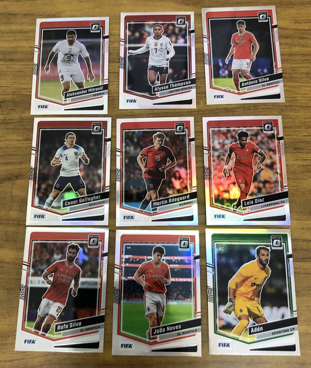 【目立った傷や汚れなし】2023-24 Donruss Soccer Optic Holo Base パラレルカード 9種セット Conor ...
