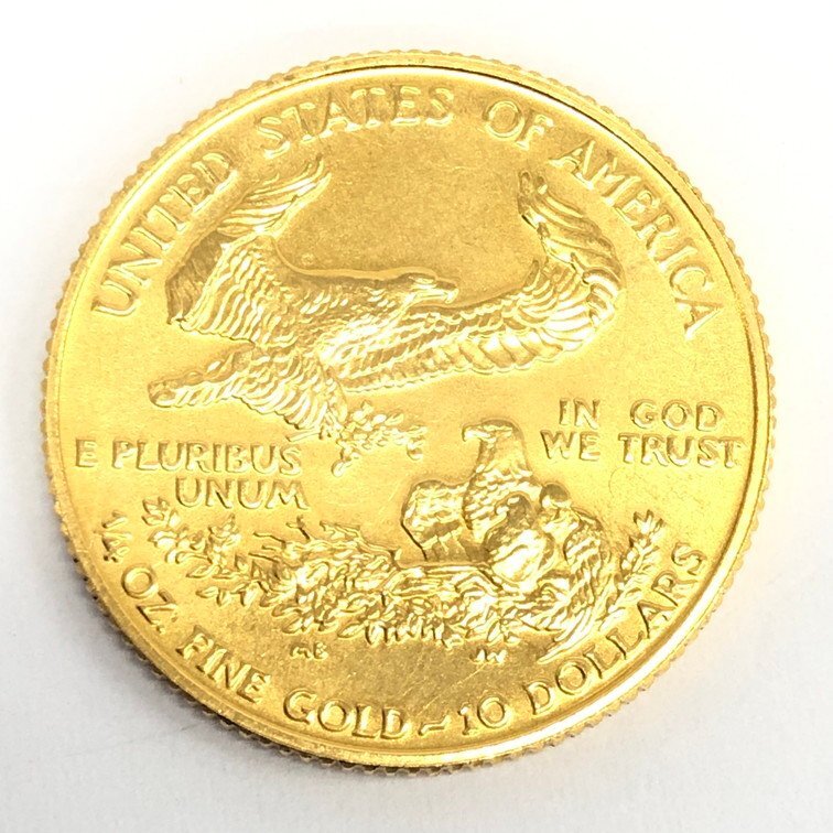 【傷や汚れあり】K22 アメリカ イーグル金貨 1/4oz 10ドル 総重量8.5g【CEBC4060】の落札情報詳細 - Yahoo!オークション落札価格検索 オークフリー