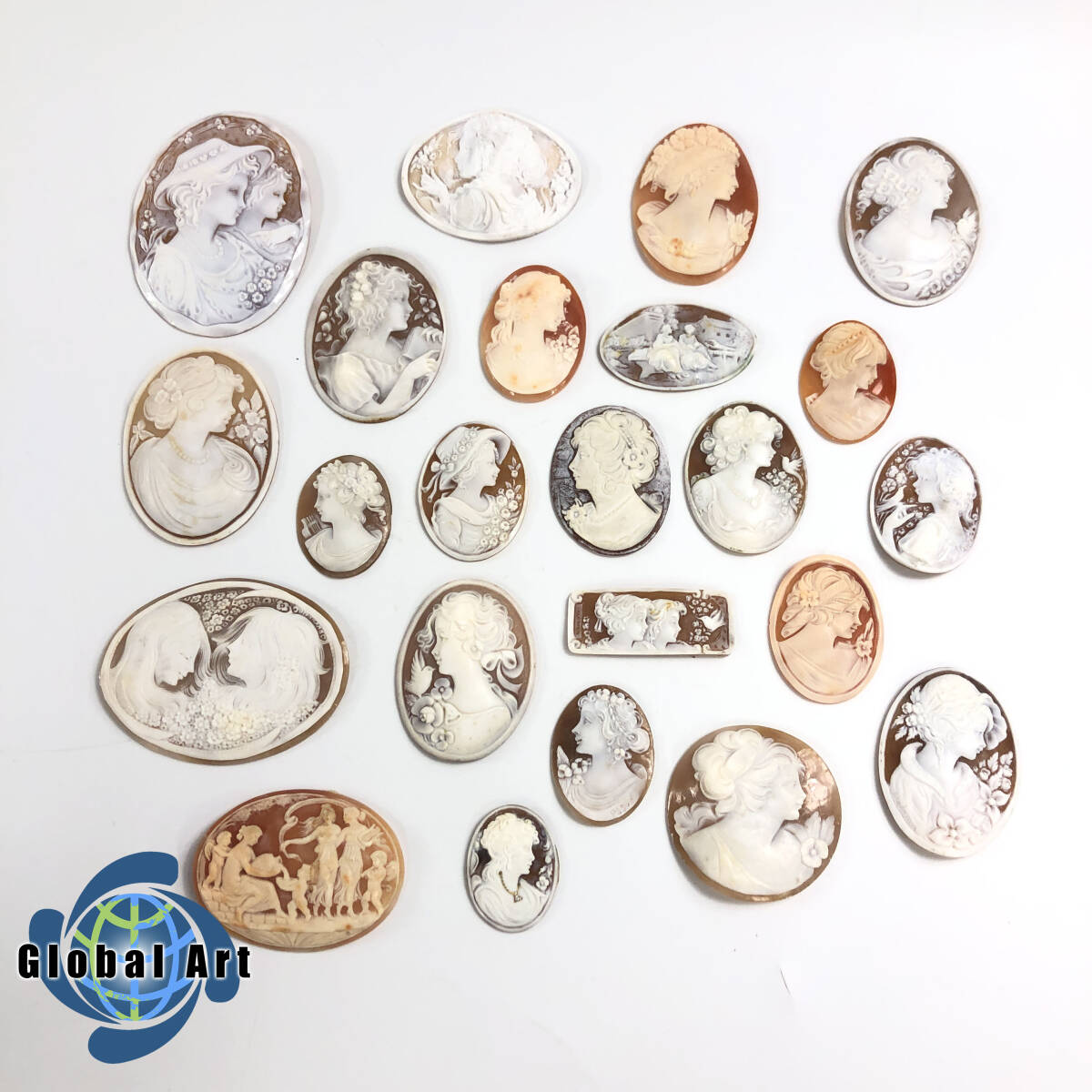 【やや傷や汚れあり】★E05414/カメオ/ルース/メノウ/作家物含/総重量 約209g/まとめて/計23点セットの落札情報詳細 - ヤフオク落札価格検索 オークフリー