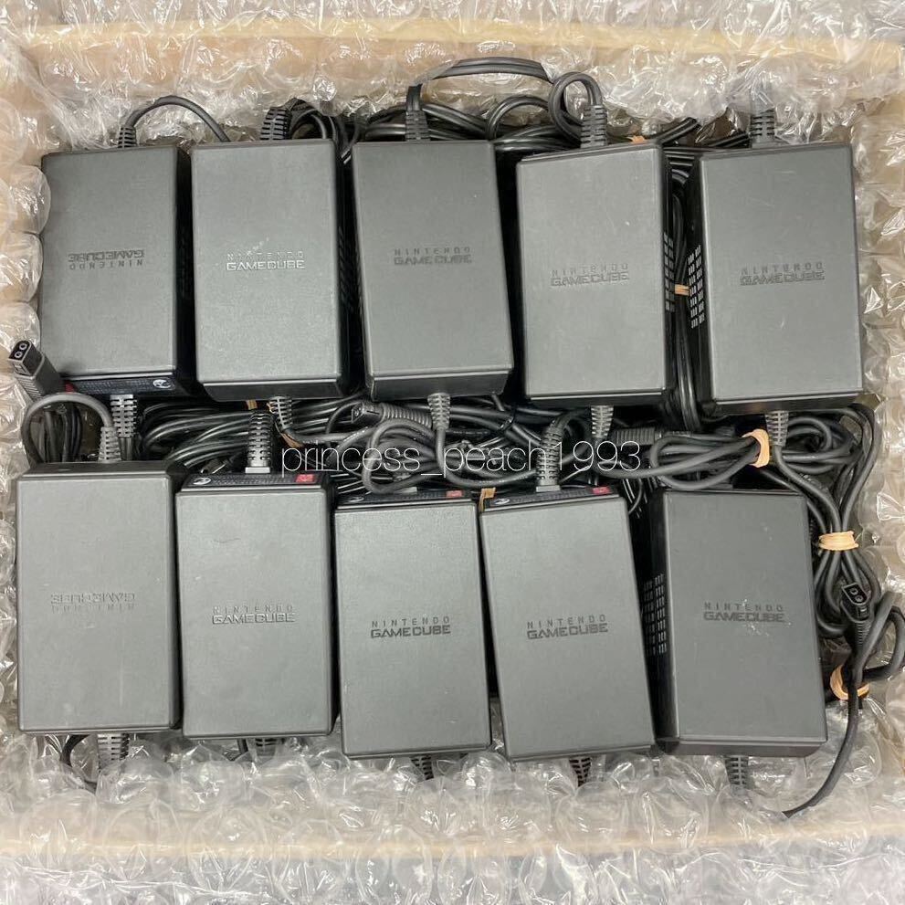 【やや傷や汚れあり】100個 NINTENDO GAMECUBE ゲームキューブ DOL-002 任天堂 ACアダプター アクセサリ 周辺機器 ...