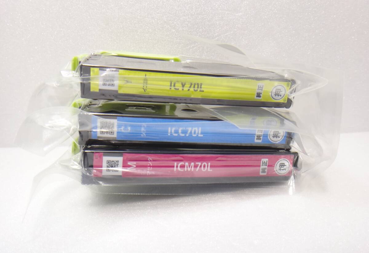 【未使用】未使用、未開封 送料無料 EPSON 純正 インクカートリッジ 3色セット ICC70L ICM70L ICY70L エプソン 増量の落札情報詳細 - ヤフオク落札価格検索 オークフリー