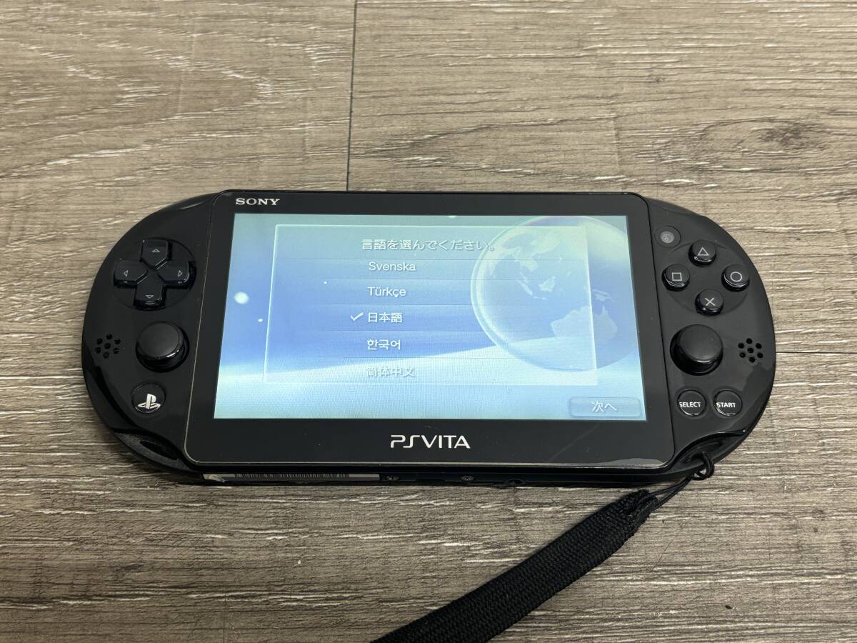 【やや傷や汚れあり】☆ VITA ☆ Playstation VITA PCH-2000 ブラック 動作品 本体 のみ プレイステーション ヴィータ PSVITA アダプター欠品 1540の ...