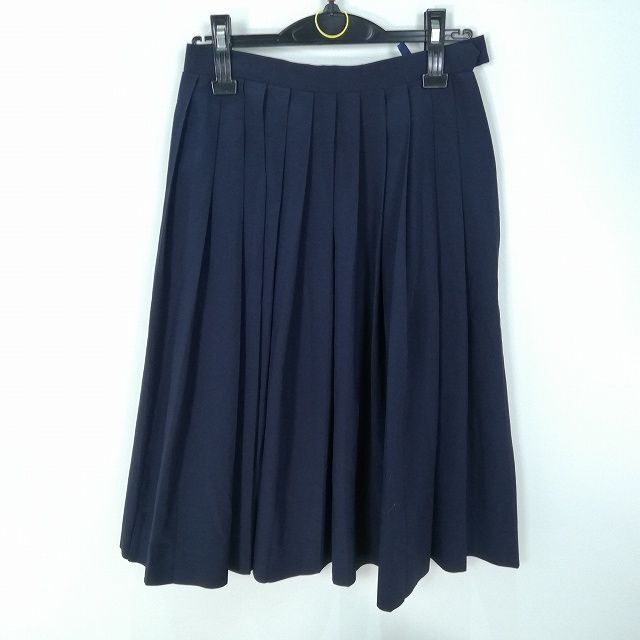 【やや傷や汚れあり】1円 スクールスカート 夏物 w60-丈65 紺 中学 高校 プリーツ 学生服 制服 女子 中古 IN0895の落札情報 ...