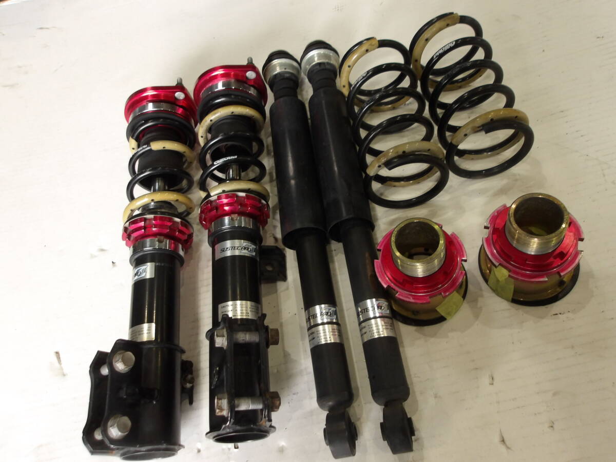 【やや傷や汚れあり】管理番号 ② タント L375S タナベ SUSTEC PRO 1Z 車高調 固着無し 全長式 KYB 2024/07の ...