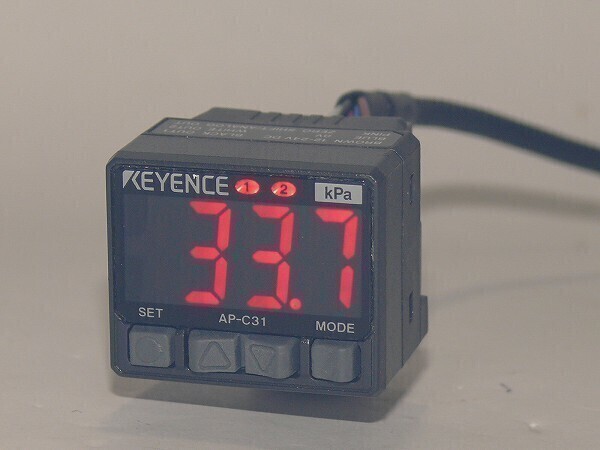 【傷や汚れあり】残数2 KEYENCE 超小型 デジタル圧力センサ AP-C31 負圧タイプ 真空 NPN AP-C30 シリーズ 圧力 ...
