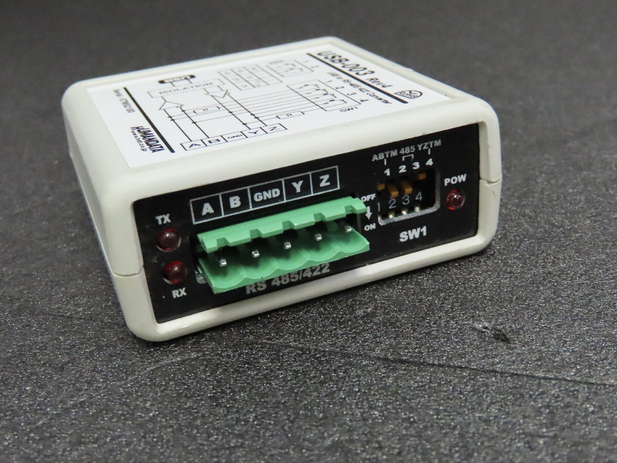 【傷や汚れあり】レパ520/60☆HUMANDATA USB RS485/422 USB-003 Rev4 絶縁型変換器☆0706-708の ...