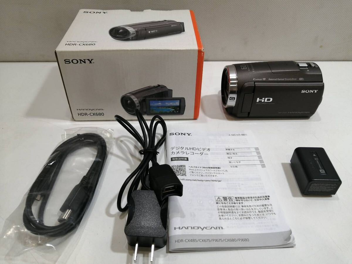 【傷や汚れあり】【2017年製】SONYソニー HDR-CX680 デジタルHD ビデオカメラレコーダー Handycam CX680 ごの落札情報詳細 - ヤフオク落札価格検索 オークフリー