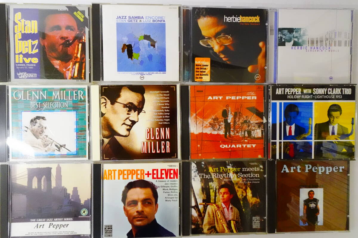 【やや傷や汚れあり】wJ55 JAZZ CD12組まとめ (US盤多数) Art Pepper/Glenn Miller/Stan Getz ...