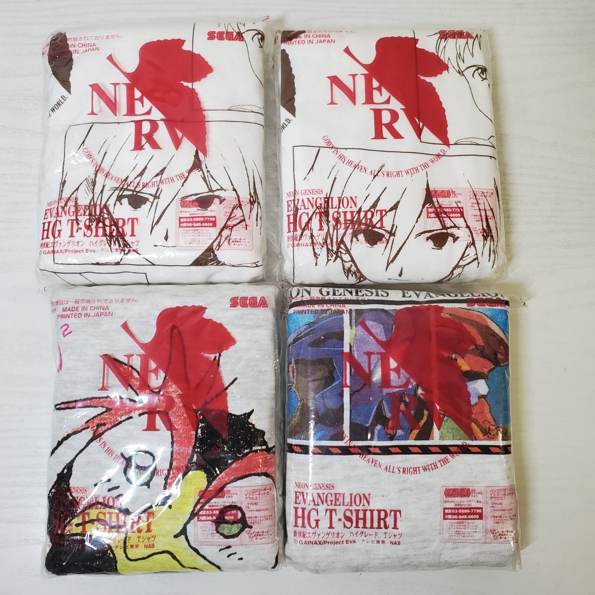 【未使用に近い】② ZA35【送60】1円～ 未使用 新世紀エヴァンゲリオン ハイグレード Tシャツ ペンペン柄 カヲル柄 他 4点セットの落札情報詳細 - ヤフオク落札価格検索 オークフリー