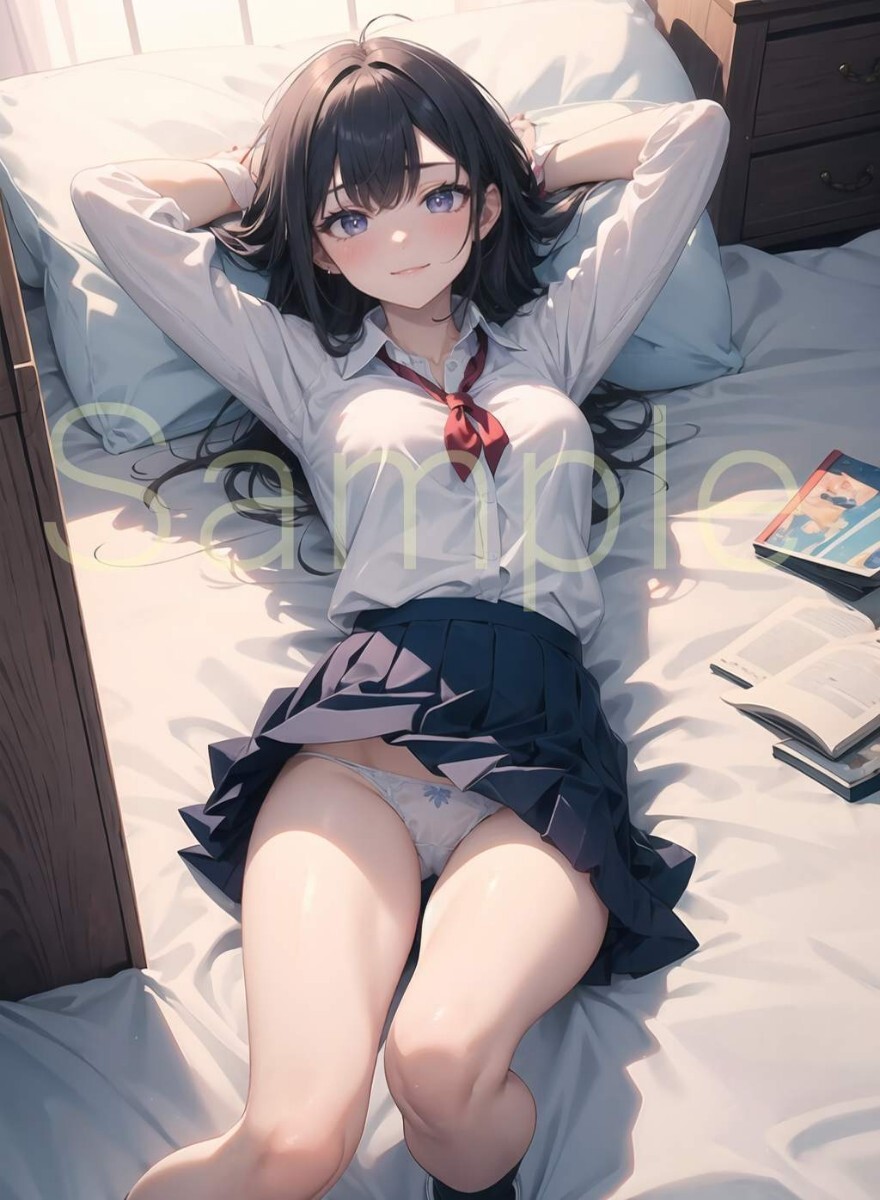 【未使用】b100 美女ポスター A4 AI イラスト アニメ 美少女 美人 セクシー 下着 制服 パンチラ パンもろの落札情報詳細 - ヤフオク落札価格検索 オークフリー