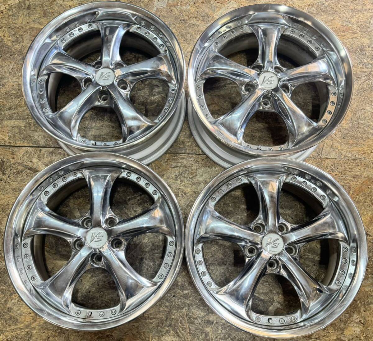 【やや傷や汚れあり】【超希少！】WORK VS-KF 18インチ 7.5J＋32 PCD114.3 5穴 5H メッキ 深リム 当時物 絶版 リバレル VSKFの落札情報詳細 - Yahoo ...