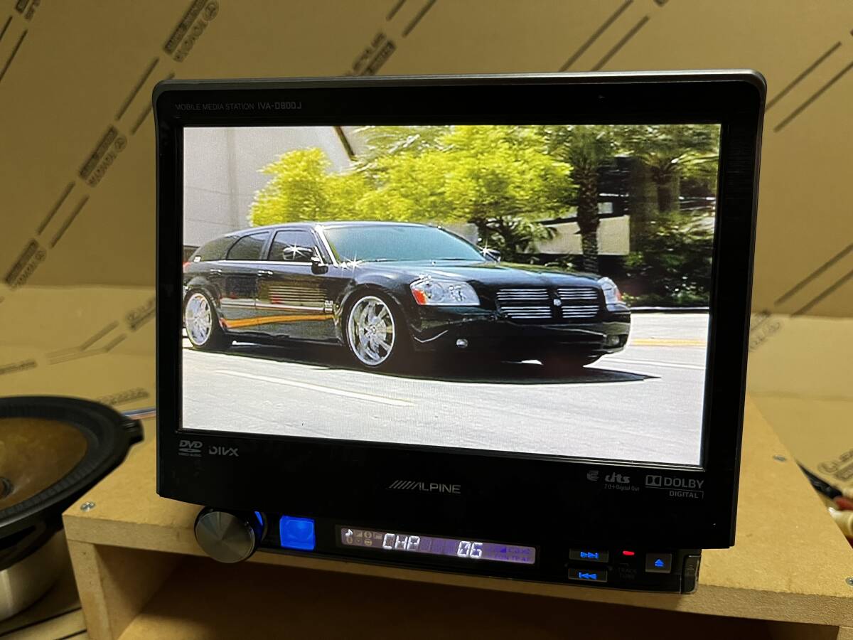 【目立った傷や汚れなし】★ALPINE IVA-D800J インダッシュモニター Bluetooth仕様★7型LED液晶 WVGA 1DINの ...