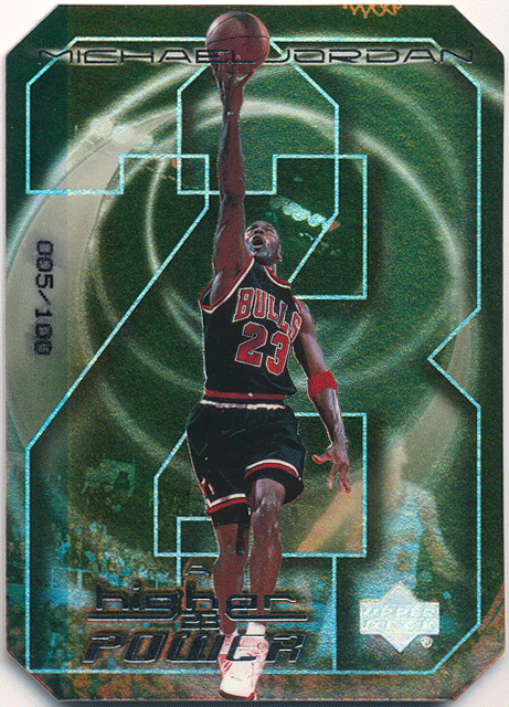 【やや傷や汚れあり】☆ Michael Jordan NBA 1999-00 Upper Deck UD Higher Power ...