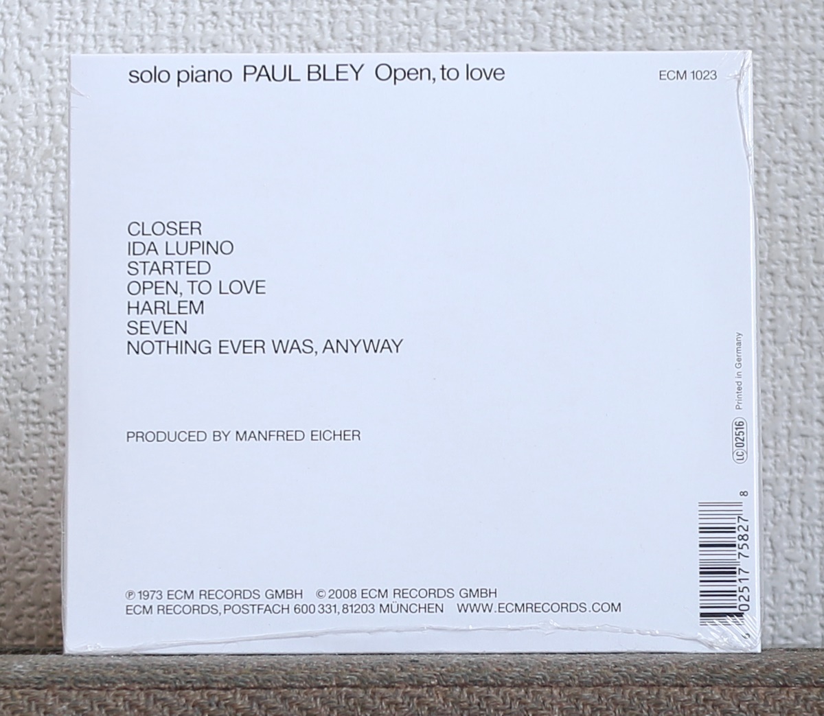【未使用】CD/ドイツ製/ECM/JAZZピアノ/ポール・ブレイ/オープン、トゥ・ラヴ/Paul Bley/Open, To Loveの落札 ...