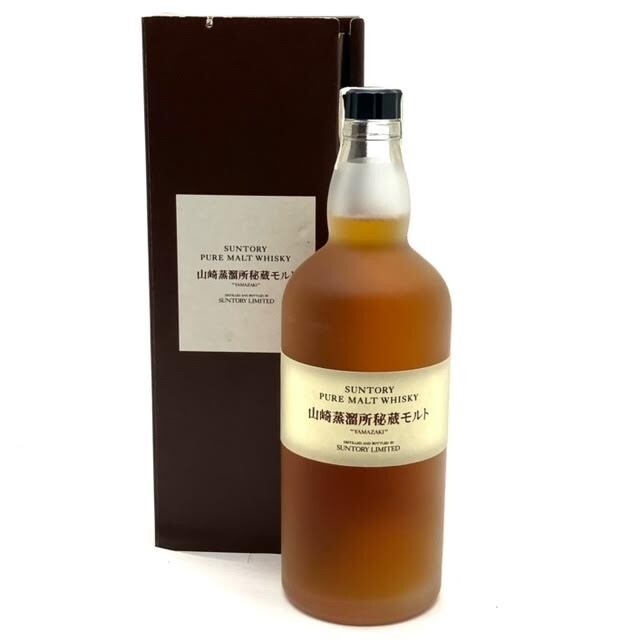 【未使用】仙35【未開栓】SUNTORY PURE MALT WHISKEY 山崎蒸溜所秘蔵モルト 700ml 43％ サントリー ピュアモルト ウイスキー 古酒 箱付きの落札情報詳細 ...