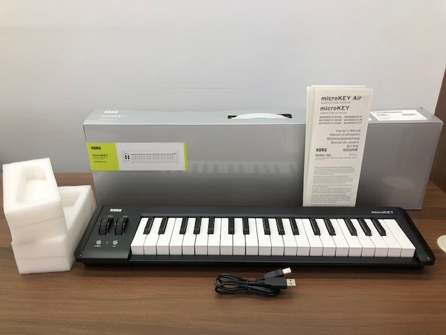 【目立った傷や汚れなし】美品 ★KORG コルグ microKEY2-37 USB接続 MIDIキーボード 37鍵盤★ 通電のみ確認済み ...