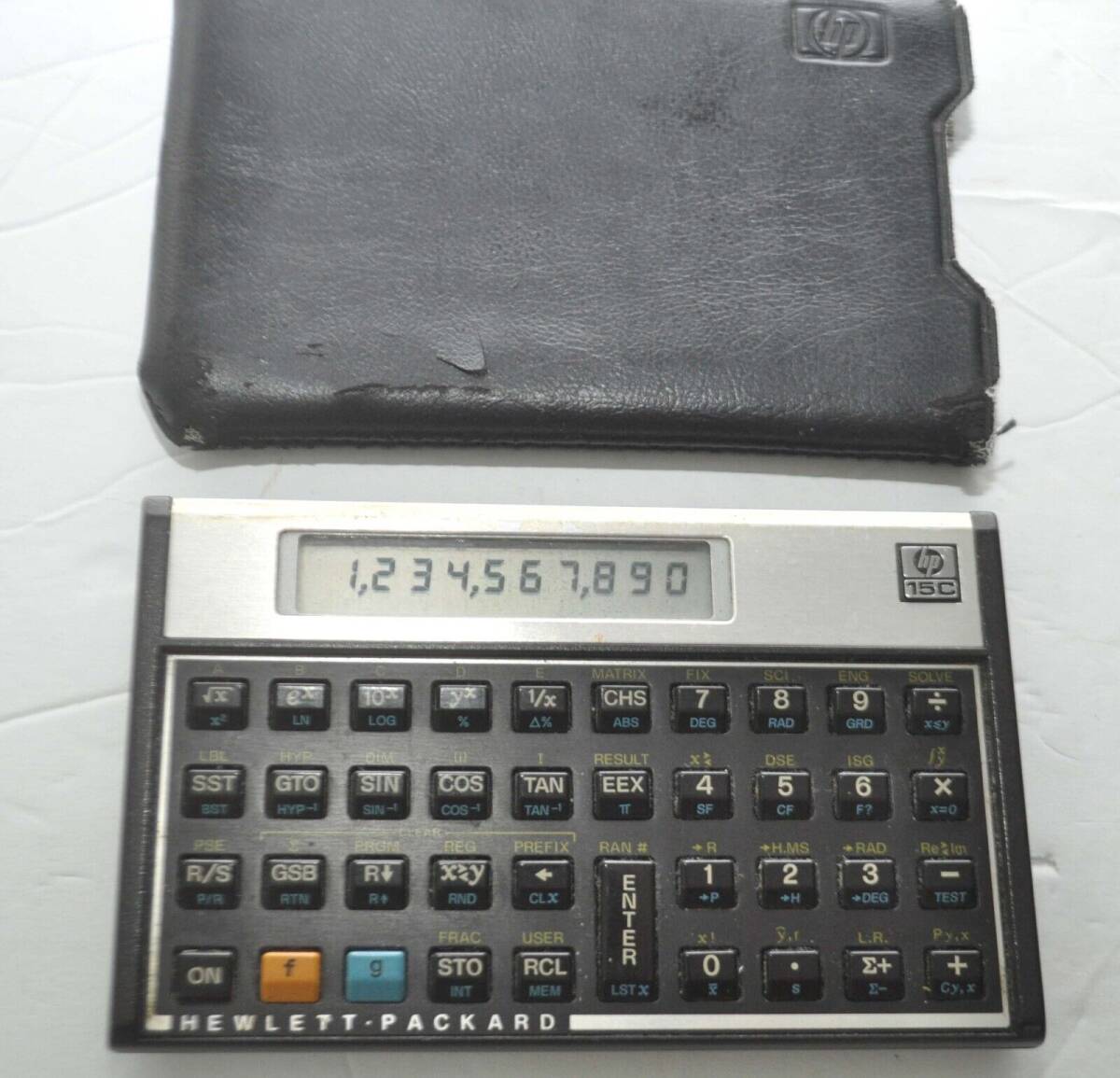 【やや傷や汚れあり】1980's Hewlett Packard HP 15C Scientific Calculator with case ...