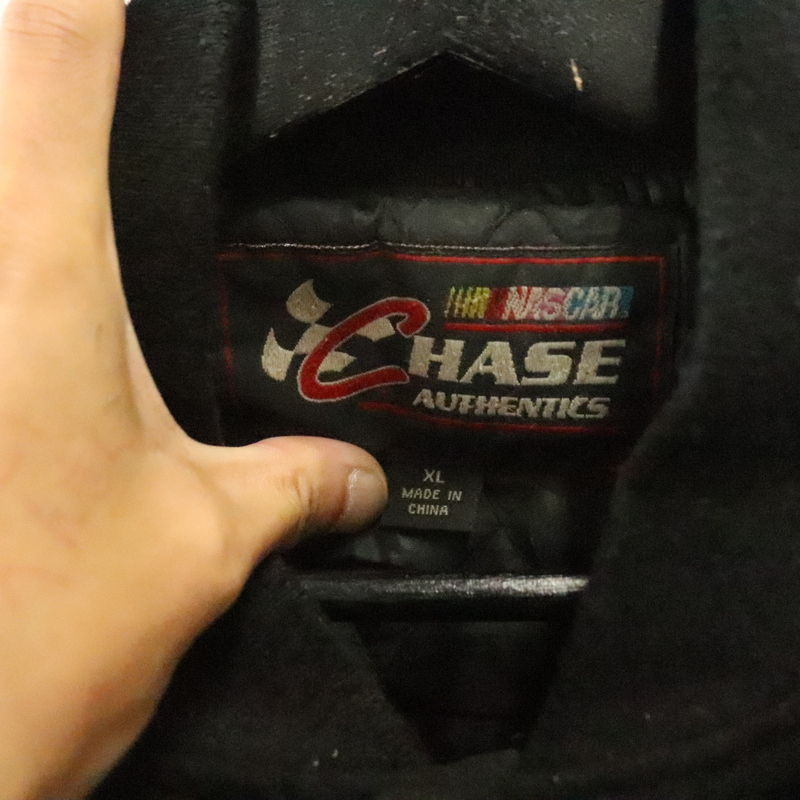 【傷や汚れあり】S742 2000年代製 CHASE ウールスタジャン 00s 表記XLサイズ ブラック 黒 アームレザー マックツール レーシング アメカジ ストリート 90sの落札情報詳細 ...
