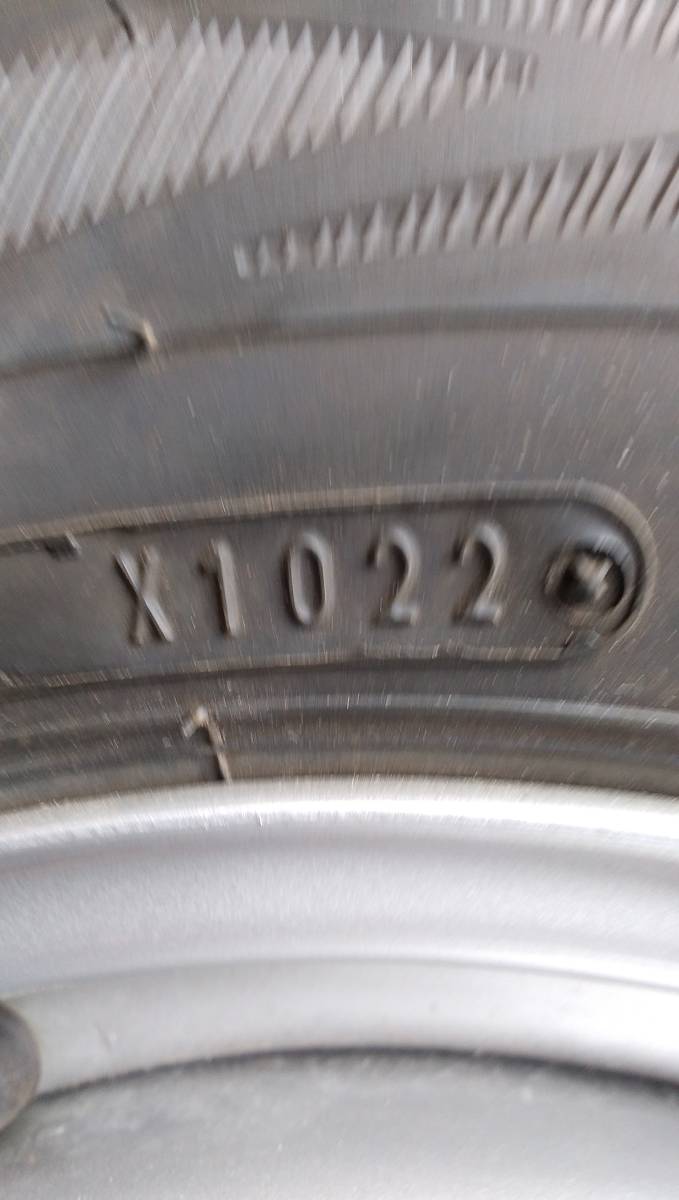 【やや傷や汚れあり】新同品 2022年製 4本SET 145/80R12×3.5J 80/78 LT ダンロップ スチール 145R12 ...