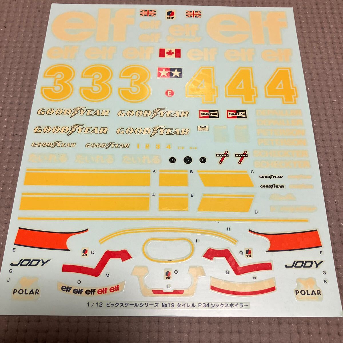 【未使用】タミヤ 1/12タイレルP34デカールの落札情報詳細 - Yahoo!オークション落札価格検索 オークフリー
