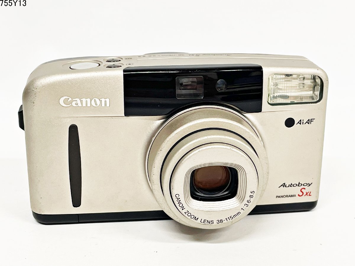 【傷や汚れあり】★シャッターOK Canon キャノン Autoboy S XL PANORAMA オートボーイ 38-115mm 1:3.6-8.5 コンパクト フィルムカメラ 755Y13 ...