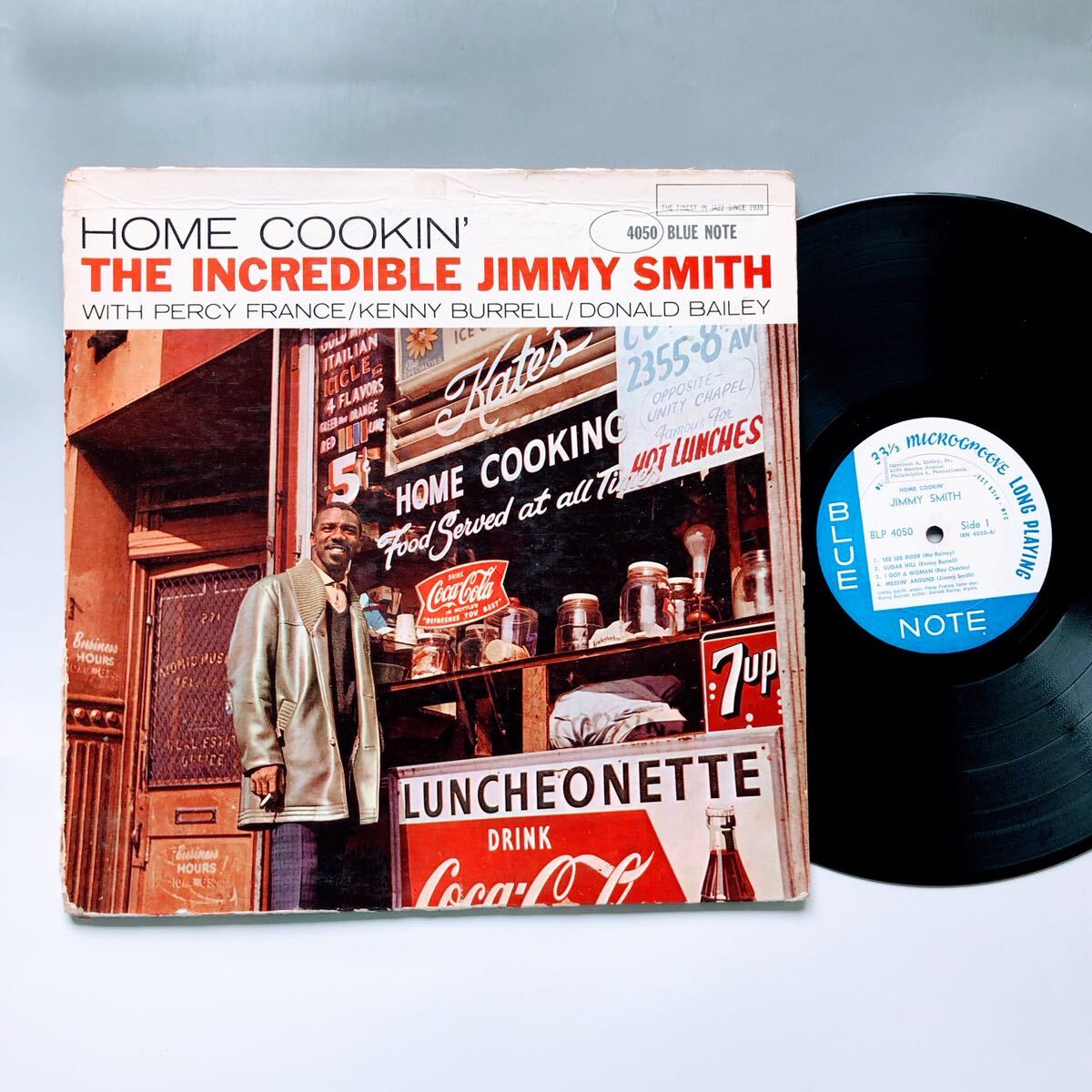 【やや傷や汚れあり】#3249【希少な名盤】ジミー・スミス Jimmy Smith Home Cookin' BLUE NOTE BLP ...