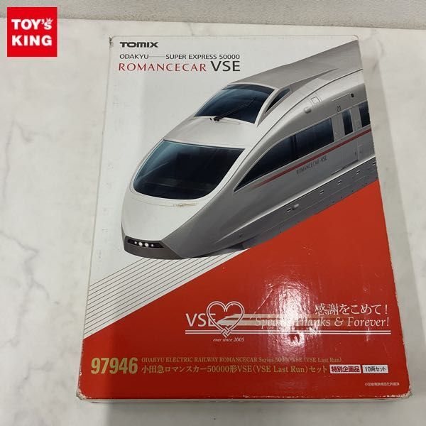 【傷や汚れあり】1円〜 動作確認済 破損 欠品 TOMIX Nゲージ 97946 小田急ロマンスカー50000形 VSE VSE Last Runセット 10両セットの落札情報詳細 ...