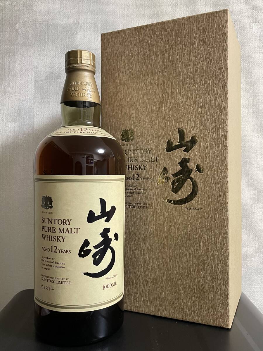 【未使用】サントリー 山崎 12年 ピュアモルト ★向獅子ロゴ ＊箱付 1000ml/1L 43% SUNTORY YAMAZAKIの落札情報詳細 - Yahoo!オークション落札価格検索 ...