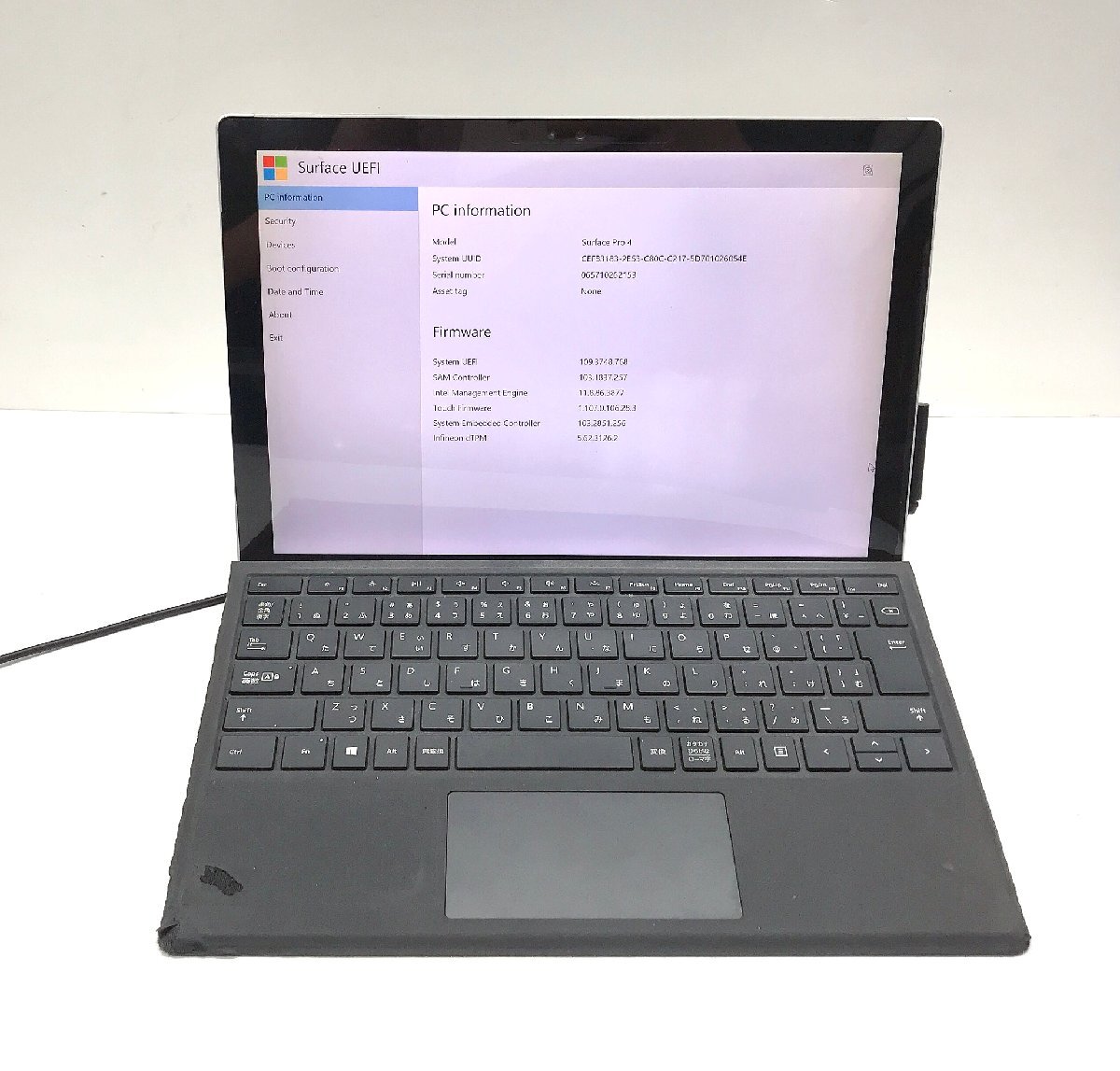 【傷や汚れあり】NT: Microsoft Surface Pro4 1724 [Core i5-6300U 2.40GHz/RAM:4GB/SSD:128GB/12.3インチ] タブレットの ...
