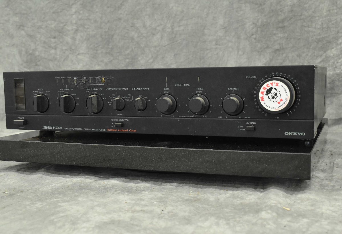 【やや傷や汚れあり】F☆ONKYO オンキョー プリアンプ Integra P-306R ☆ジャンク☆の落札情報詳細 - Yahoo ...