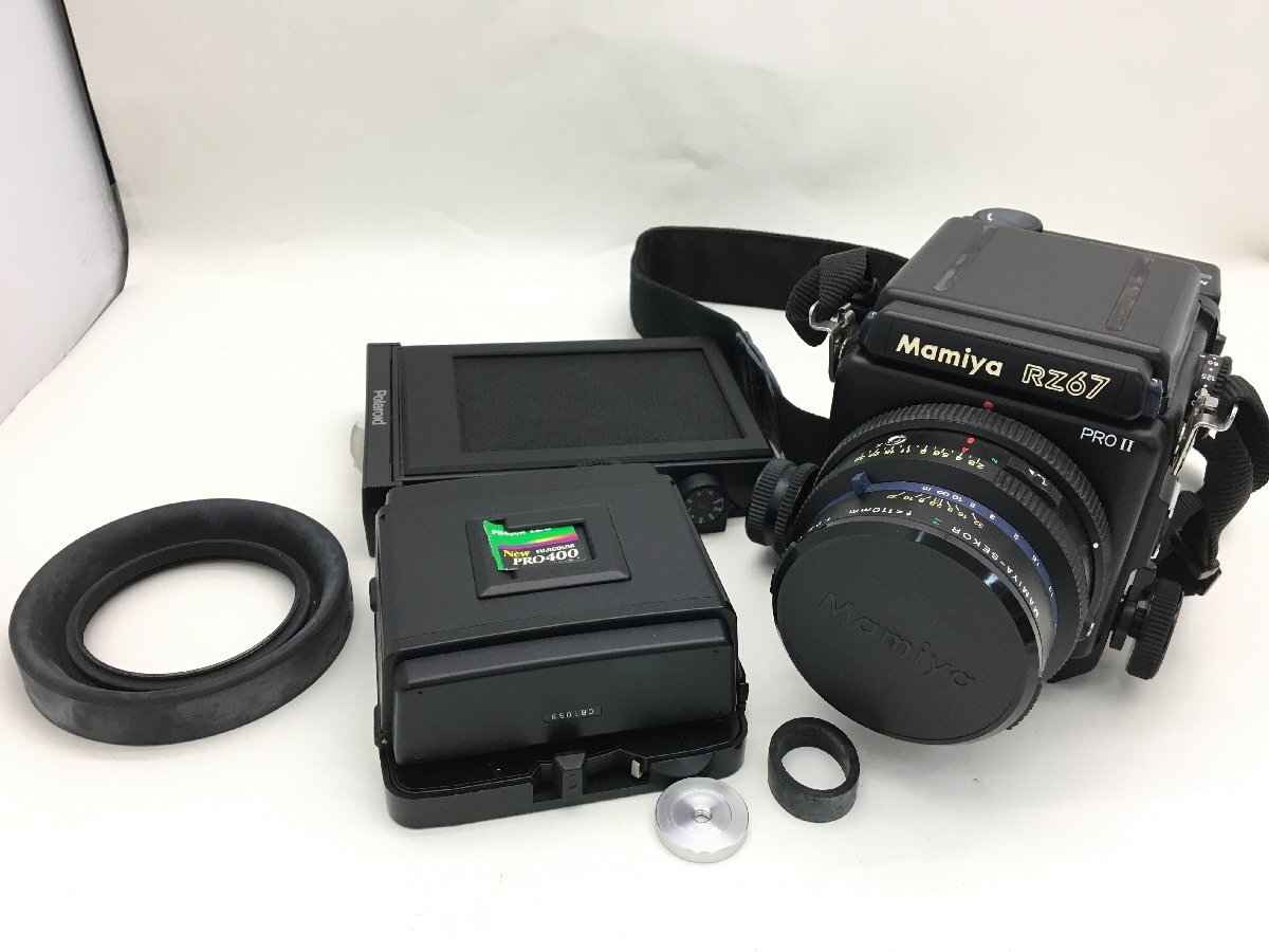 【やや傷や汚れあり】Mamiya RZ67 PROFESSONAL II / MAMIYA-SEKOR Z f=110mm 1:2.8 W 中判カメラ 付属品付き ジャンク 中古 ...