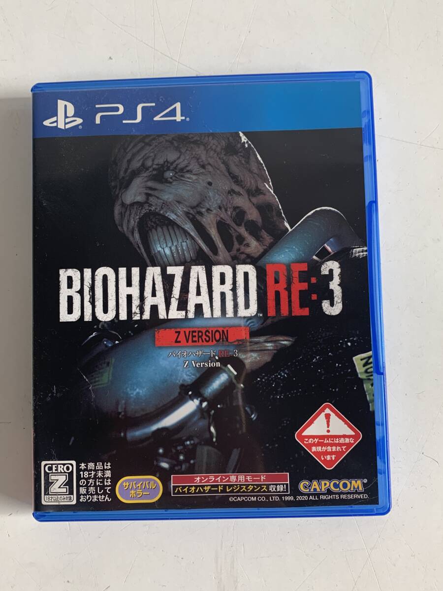【目立った傷や汚れなし】⑯u750 BIOHAZARD RE:3 PlayStation4 PS4 プレステ4 バイオハザード Z VERSION プレイステーション4 ソフト サバイバル ...