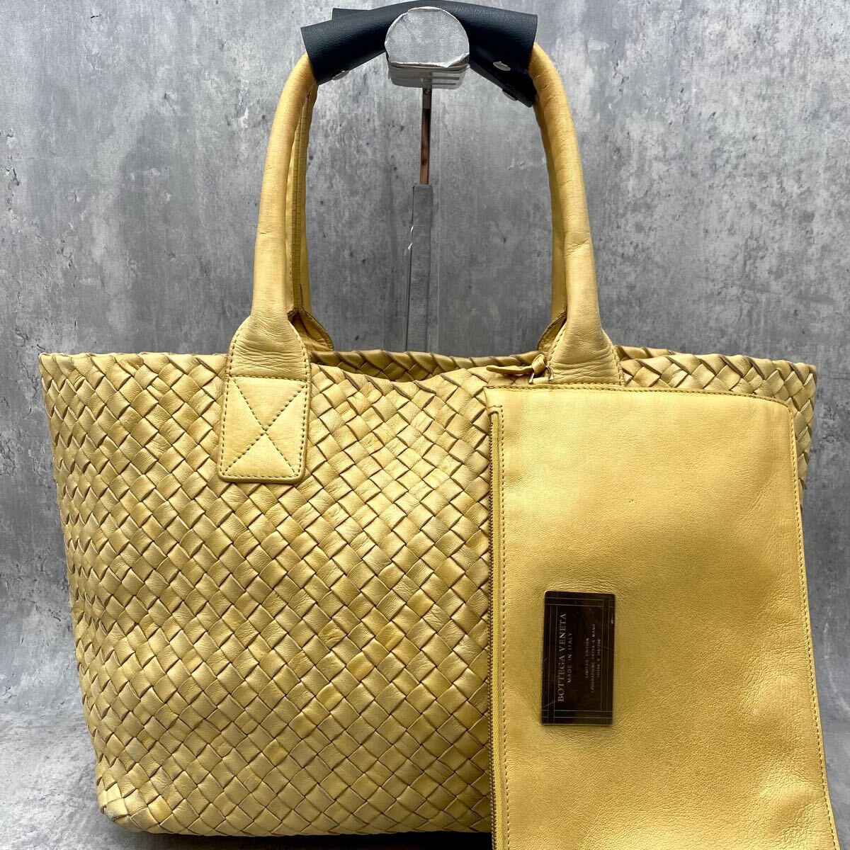 【目立った傷や汚れなし】1円～【定価55万/世界250個限定】BOTTEGA VENETA ボッテガヴェネタ カバPM イントレチャート トートバッグ ハンド ビジネス 金 A4 レザーの落札 ...