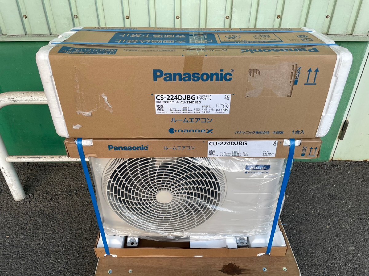 【未使用に近い】パナソニック エアコン Eolia（エオリア）DJBGシリーズ ホワイト CS-224DJBG-W [おもに6畳用 /100V ...
