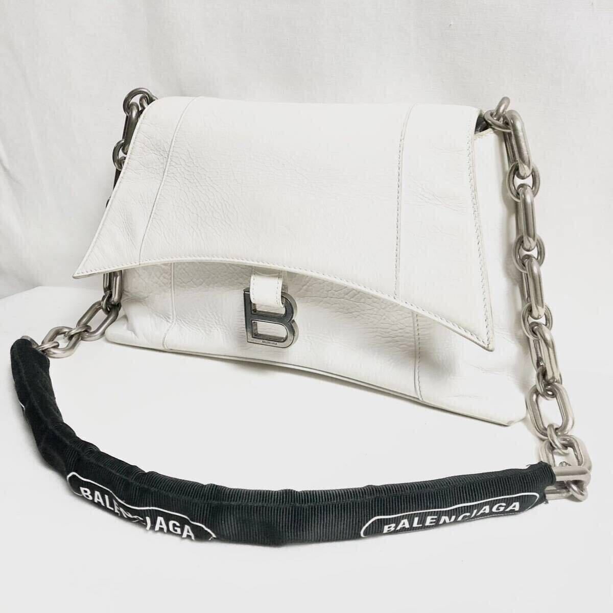 【目立った傷や汚れなし】BALENCIAGA ダウンタウン ショルダーバッグ チェーン アワーグラス レザー ハンドバッグ ハイブランド エブリデイ カメラバッグ ペーパーの落札情報詳細 ...