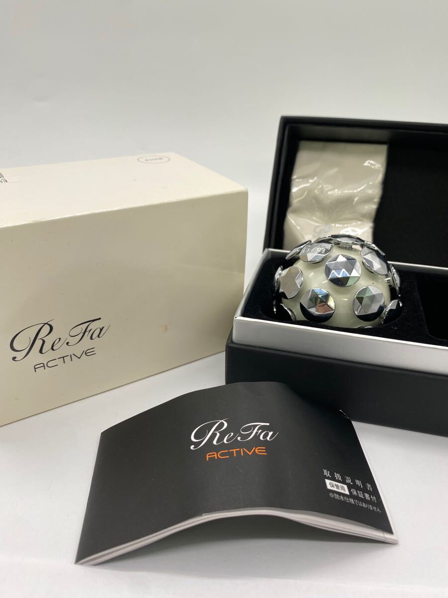 【目立った傷や汚れなし】Refa リファ ACTIVE BRAIN アクティブ ブレイン マッサージ 美容 ブラック シルバー 0201 その ...
