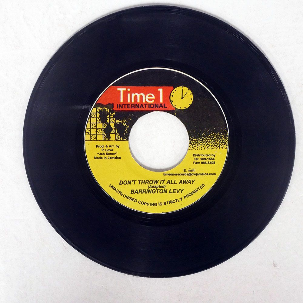 【全体的に状態が悪い】BARRINGTON LEVY/DON’T THROW IT ALL AWAY/TIME1 NONE 7 の落札情報詳細 ...