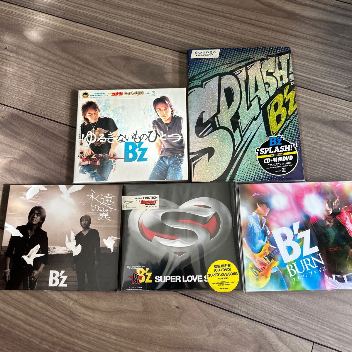【目立った傷や汚れなし】B'z CD 5枚セット ゆるぎないものひとつ SPLASH 永遠の翼 SUPER LOVE SONG BURN フメツノフェイス まとめ 稲葉浩志 松本孝弘の落札情報 ...
