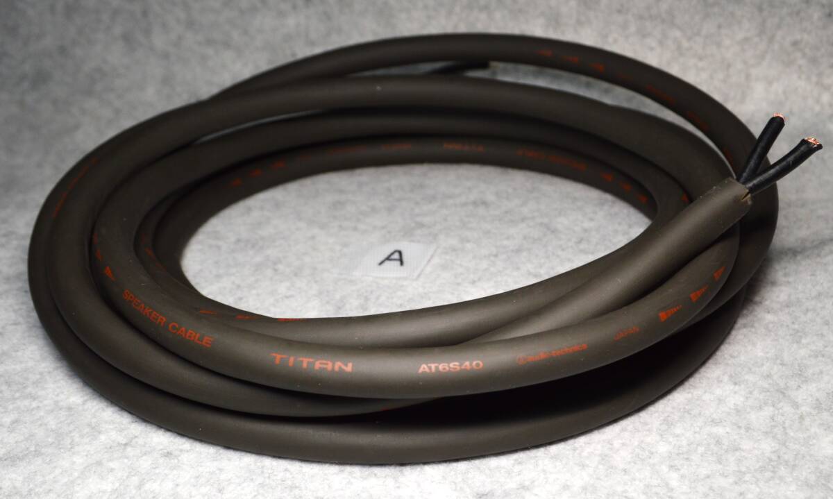 【目立った傷や汚れなし】audio-technica SPEAKER CABLE TITAN AT6S40 No.1 中古の落札情報詳細 ...