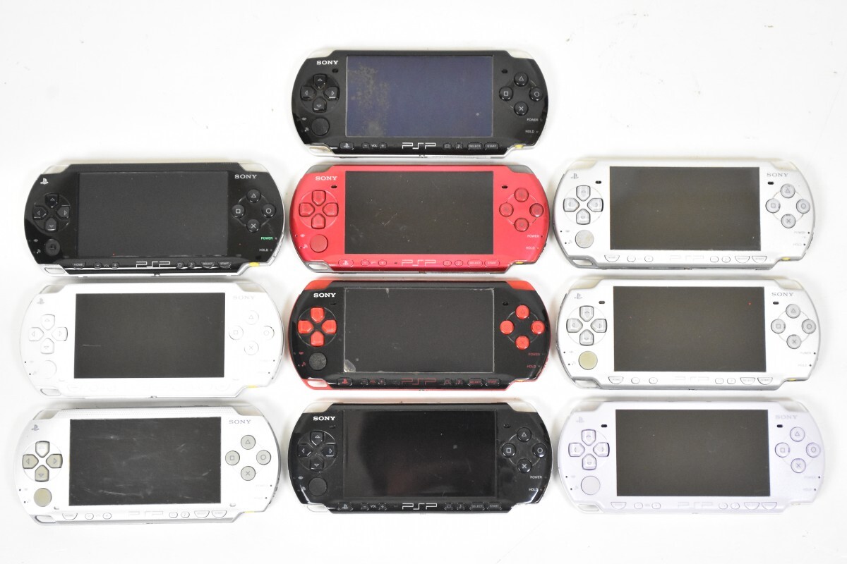 【やや傷や汚れあり】大量 PSP プレステ ポータブル 本体 PSP 3000 2000 1000 まとめ 10台 セット バッテリー Sony ソニー ゲーム RO-131S/000の落札 ...