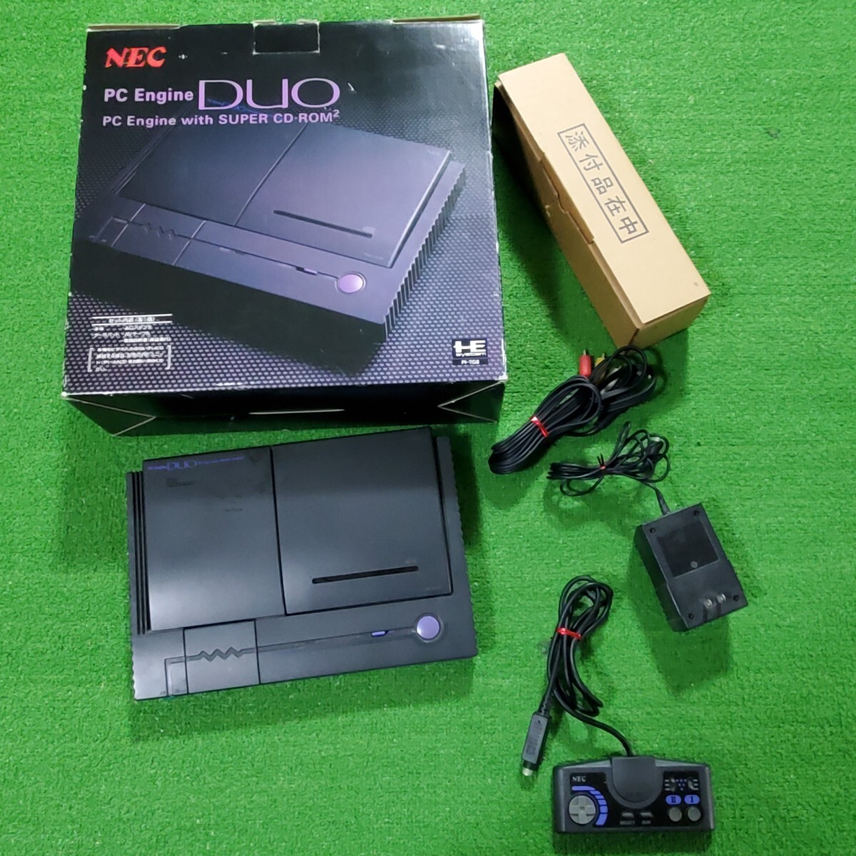 【やや傷や汚れあり】NEC PC Engine DUO PCエンジン PI-TG8 本体 通電確認済み コントローラー ゲーム機 箱あり ...
