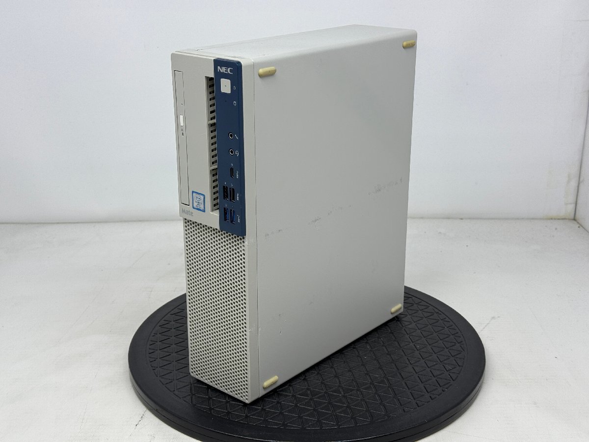 【傷や汚れあり】★NEC Mate MKH30E-5★Core i7-9700 @3.00GHz/16GB/HDDなし★通電、BIOSのみ確認 ...
