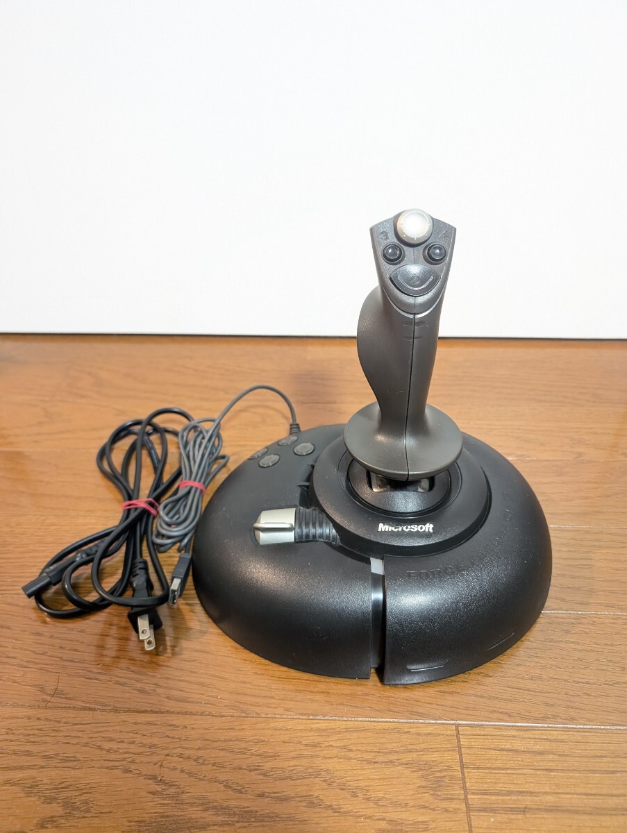 【目立った傷や汚れなし】MS Side Winder Force Feedback Pro マイクロソフト サイドワインダー フォース フィードバック プロ + ゲーム+箱付動作未確認 (M ...
