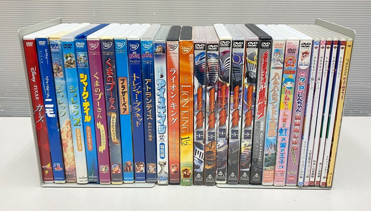 【やや傷や汚れあり】BK@ キッズDVD おまとめ 28点 ディズニー クレヨンしんちゃん とっとこハム太郎 仮面ライダー龍騎 トムとジェリー ...