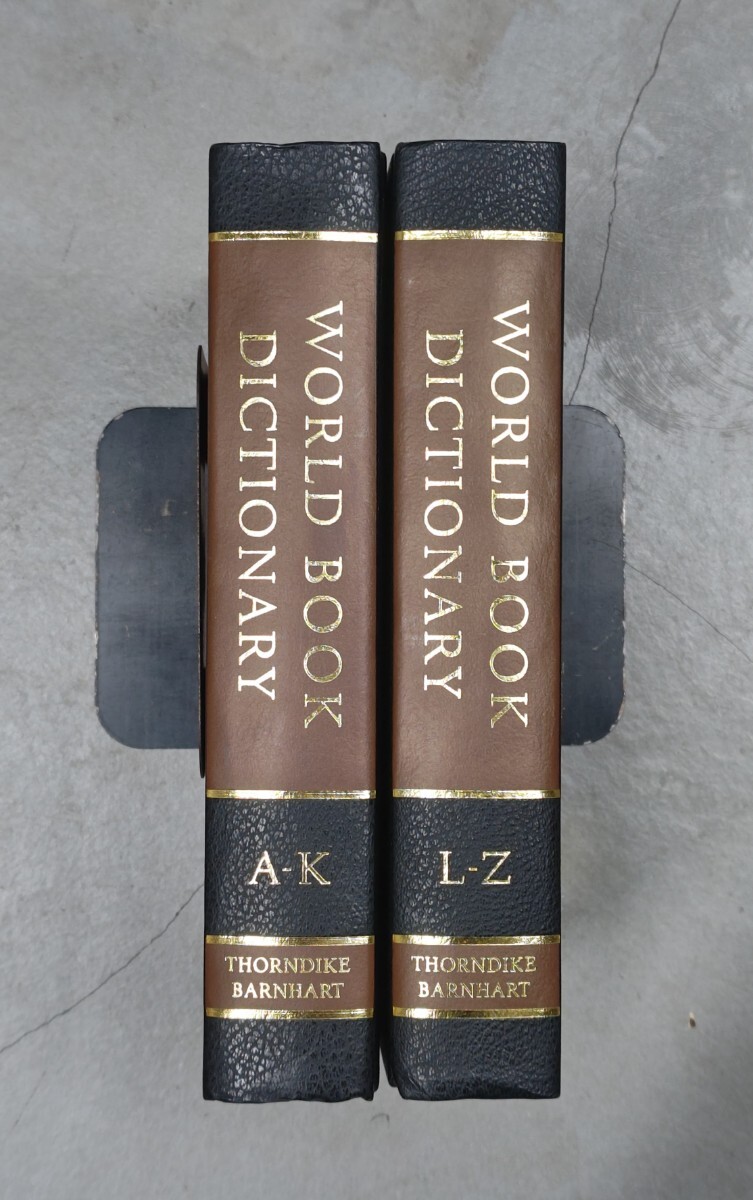 【傷や汚れあり】y1128-12. The World Book Dictionary 全2巻揃/ワールドブック 百科事典/洋書/辞書/辞典 ...