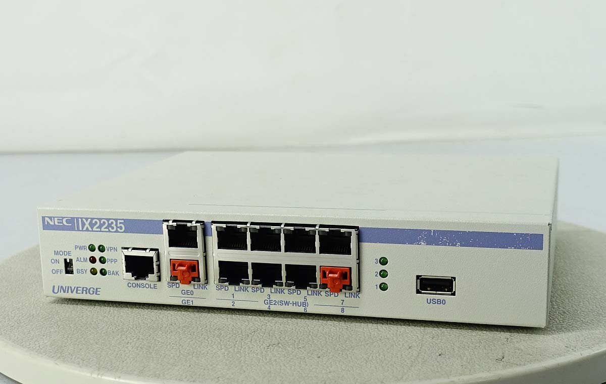 【やや傷や汚れあり】初期化済 NEC UNIVERGE IX2235 高速アクセスルータ VPN対応 拠点 オールインワンルーター ...